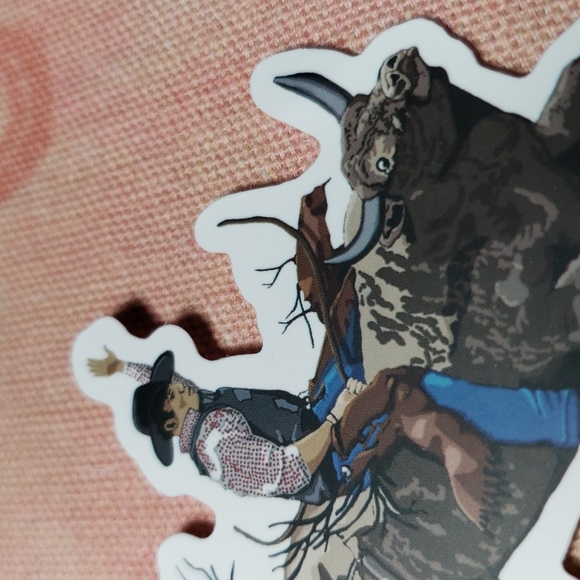 Office | J Bull Rider Sticker Pegantinas Vaqueras Rodeo Sticker ...
